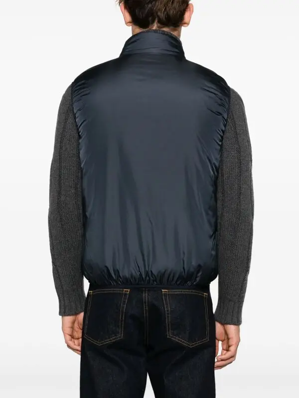 Aspesi High-neck Padded Gilet - Blue