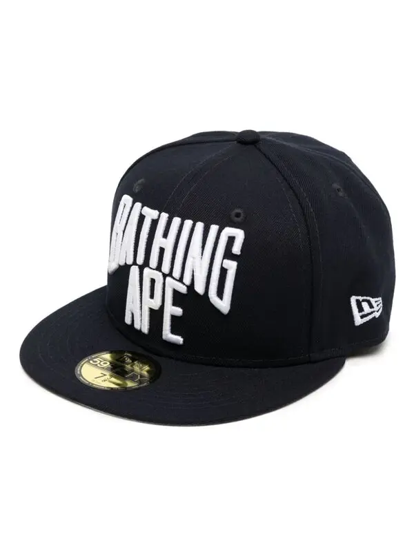 A Bathing Ape® X New Era Nyc-Logo 59fifty Cap - Black | Editorialist