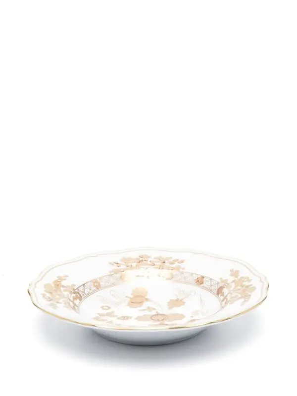 GINORI 1735 Aurum Porcelain Soup Plate - White