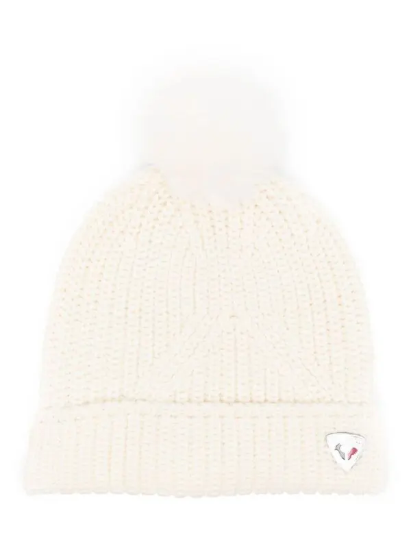 Rossignol Pompom-detail Beanie - White