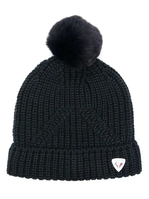 Rossignol Tara Pompom-detail Beanie - Blue