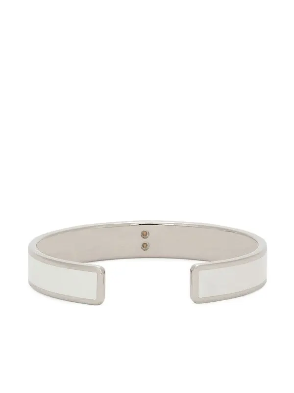 Dolce & Gabbana Logo Plaque Cuff Bracelet - Silver