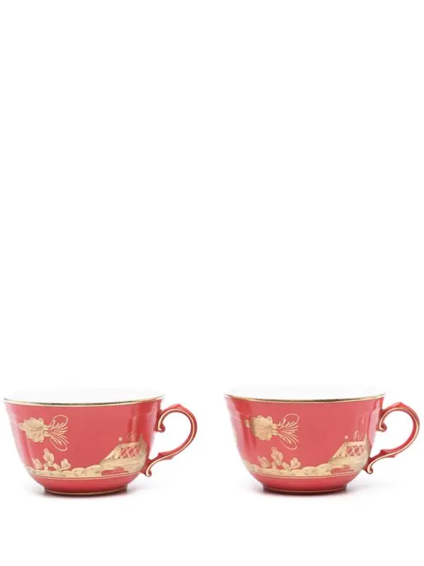 GINORI 1735 Oriente Italiano Porcelain Tea Cup - Red