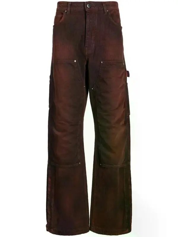 Amiri Mid-rise Jacquard Trousers