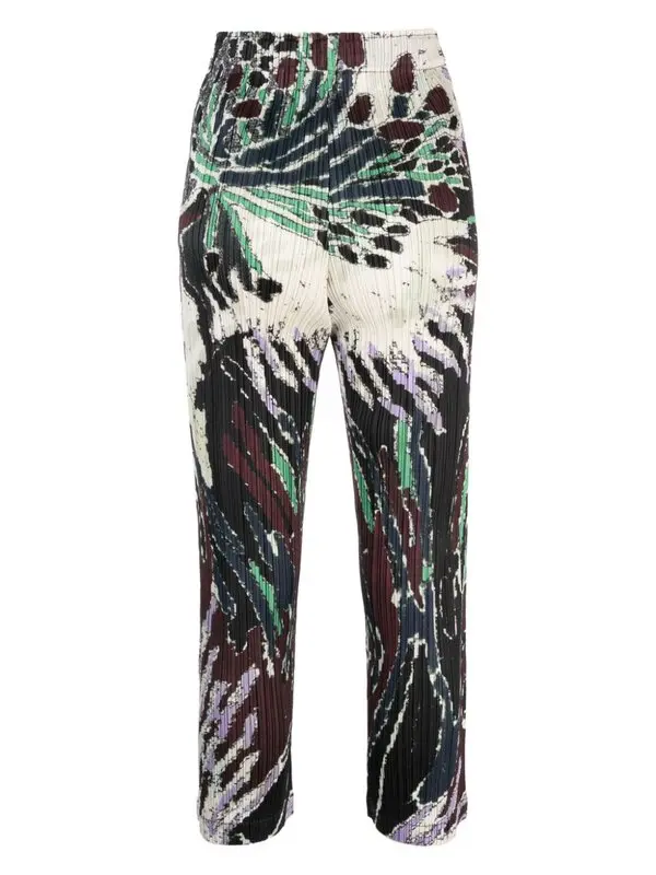 Issey Miyake Pleated Cropped Trousers