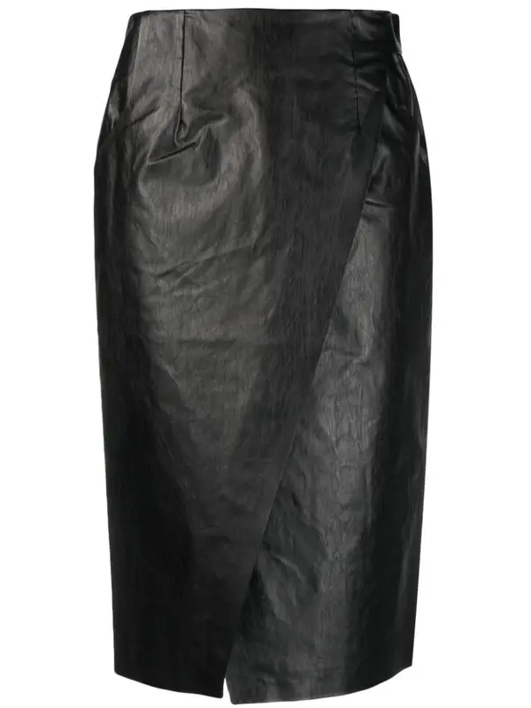 KASSL EDITIONS Strap-detail Wrap Midi Skirt