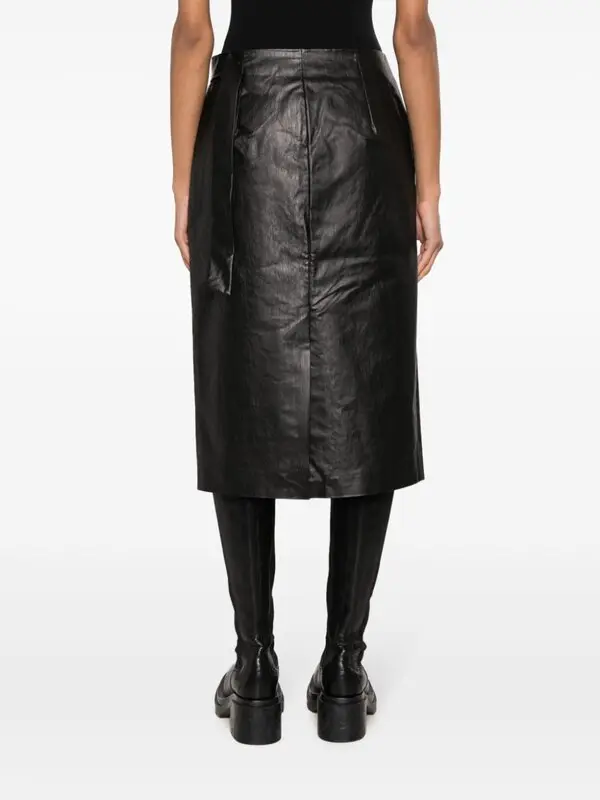 KASSL EDITIONS Strap-detail Wrap Midi Skirt