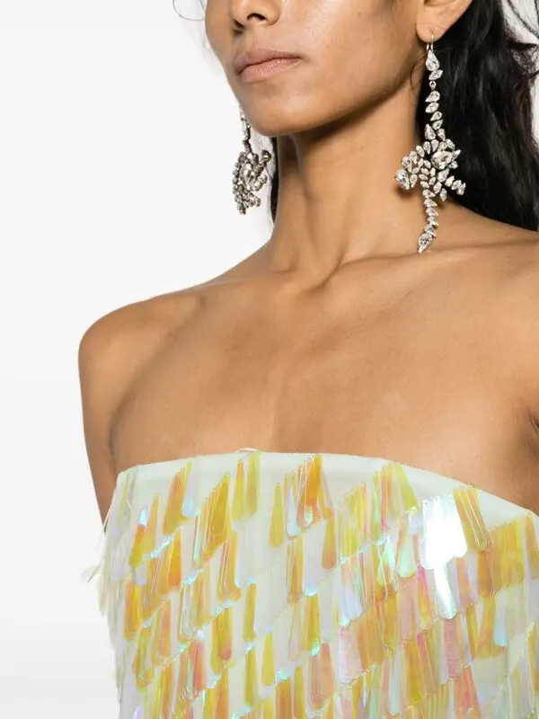 Attico Sequin-embellished Minidress