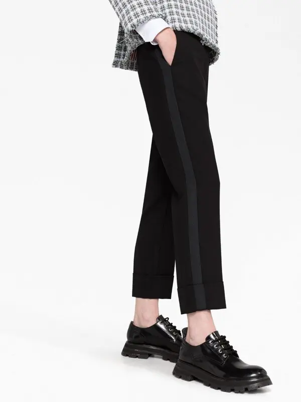 Thom Browne Cropped Tailored Trousers - Black