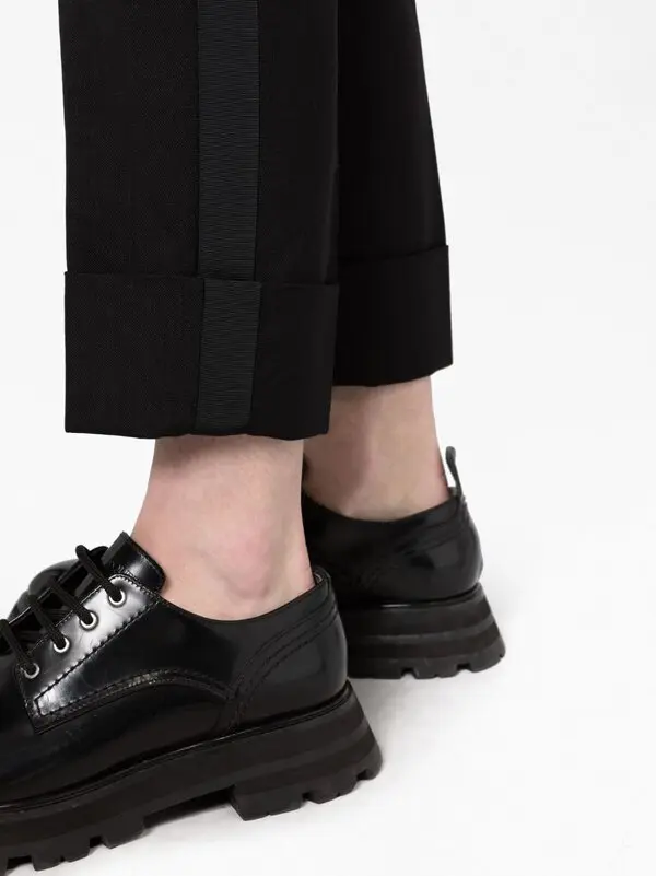 Thom Browne Cropped Tailored Trousers - Black