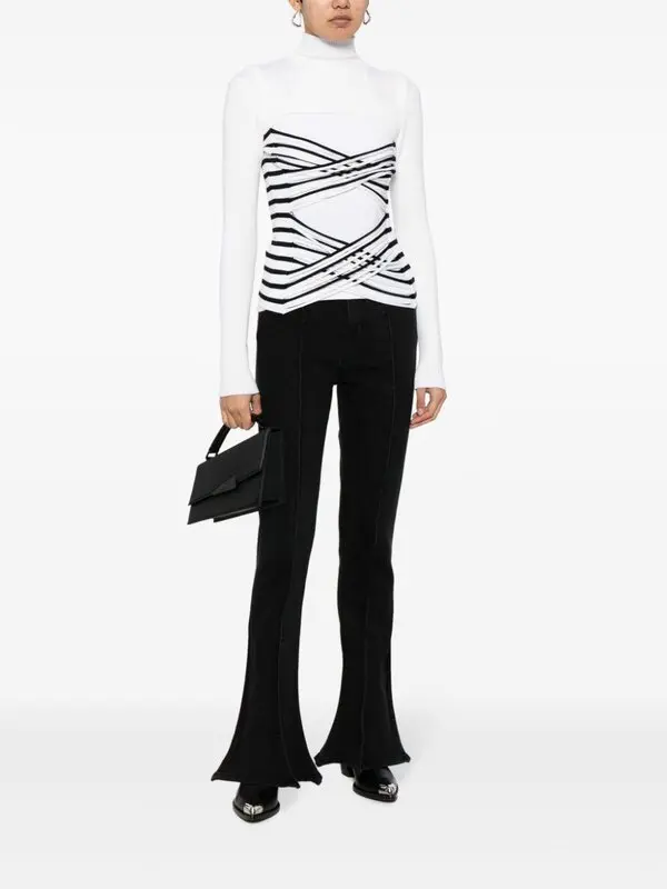 JEAN PAUL GAULTIER Cut-out Knitted Top