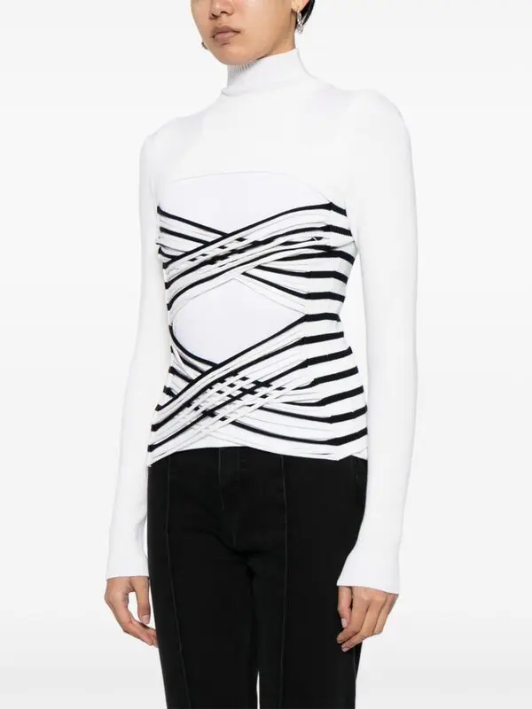 JEAN PAUL GAULTIER Cut-out Knitted Top