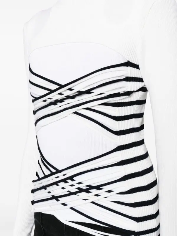 JEAN PAUL GAULTIER Cut-out Knitted Top