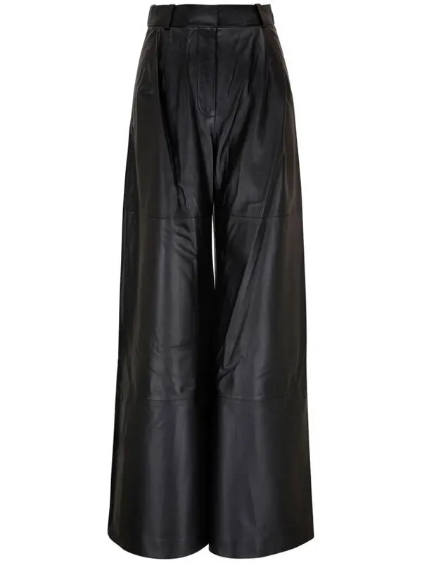 Zimmermann Luminosity Wide-leg Leather Trousers