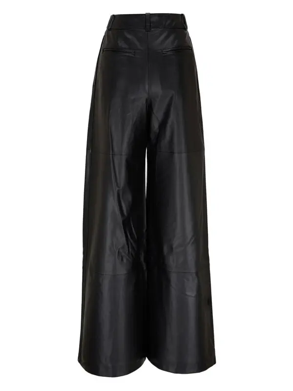 Zimmermann Luminosity Wide-leg Leather Trousers