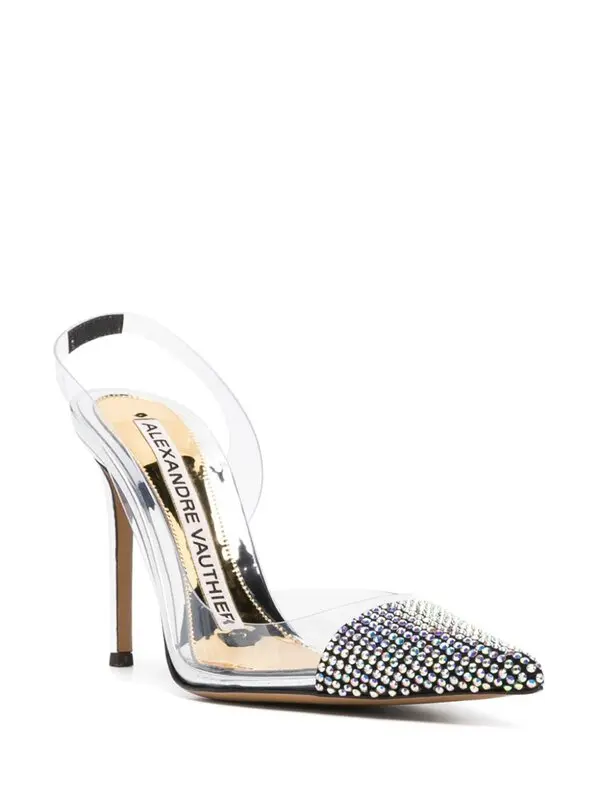 Alexandre Vauthier Amber Ghost 100mm Pumps - Silver