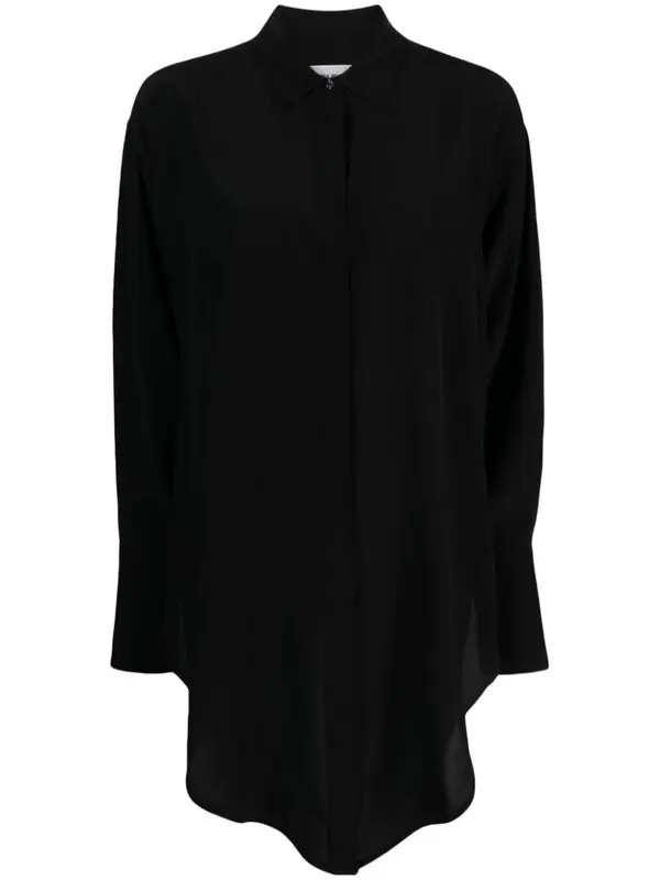 Victoria Beckham Wrap Front Silk Shirt