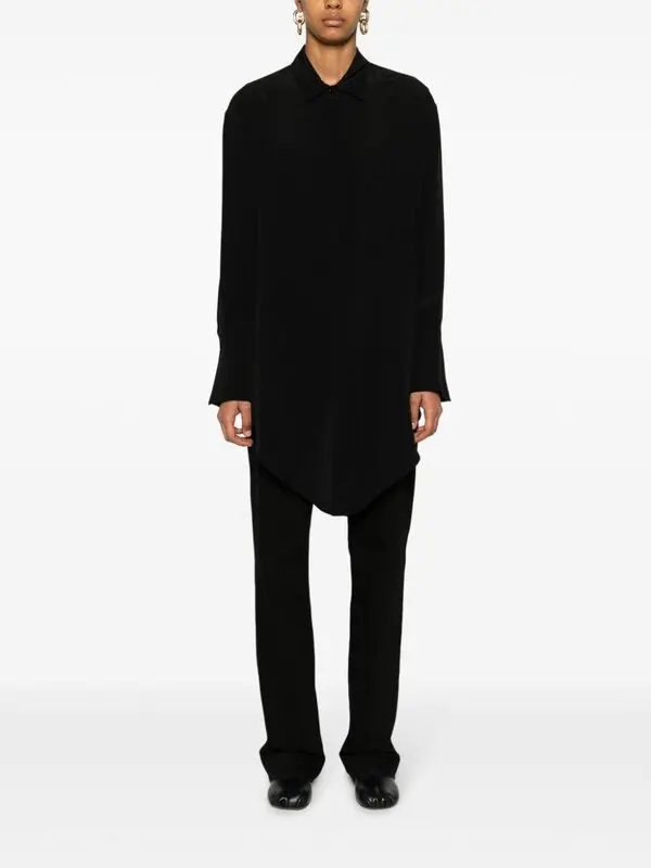 Victoria Beckham Wrap Front Silk Shirt