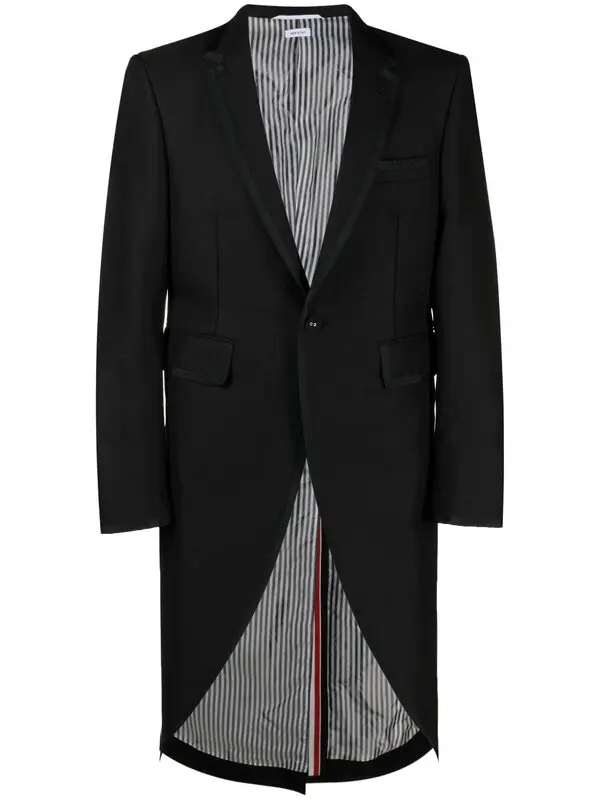Thom Browne Single-breasted High-low Coat
