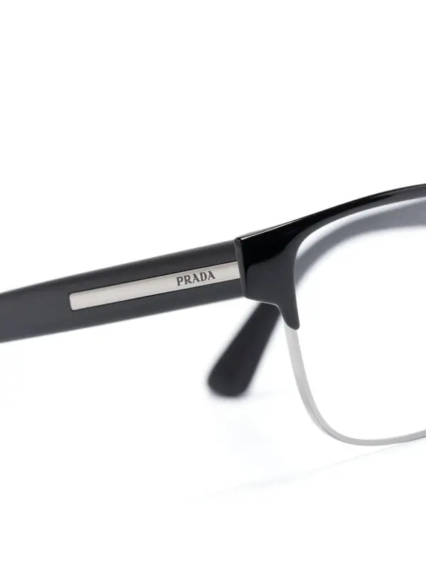 Prada Rectangle-frame Logo Glasses