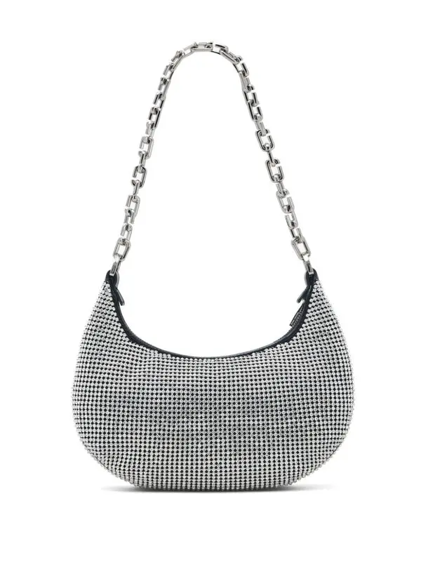 Marc Jacobs Rhinestone Small Curve Shoulder Bag - Black