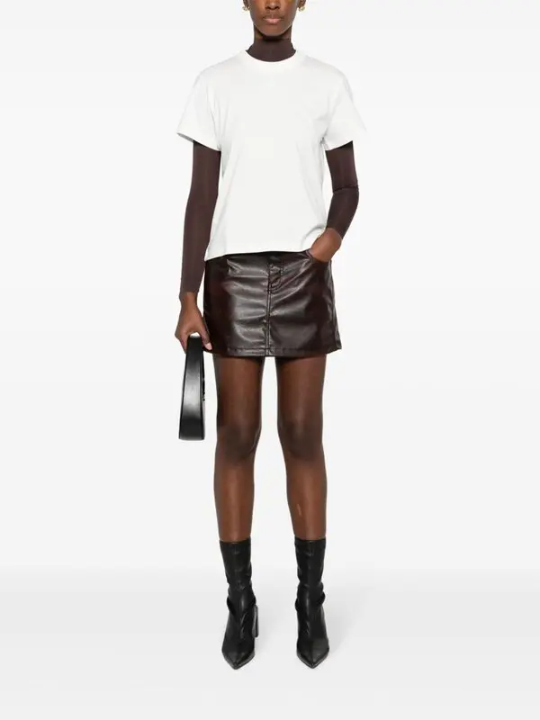 COURREGES Logo-appliqué T-shirt - White