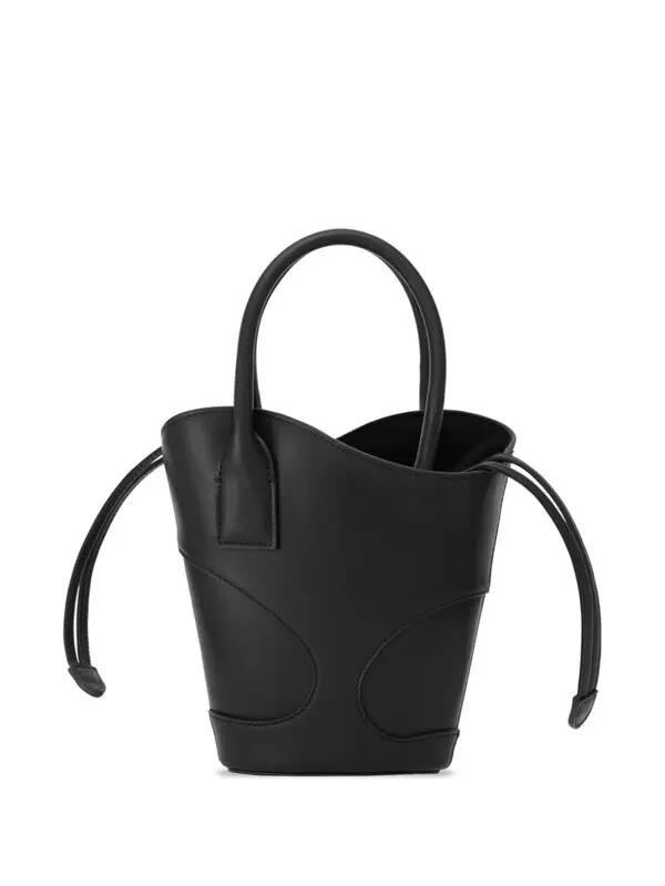 FERRAGAMO Logo-print Cut-out Tote Bag - Black