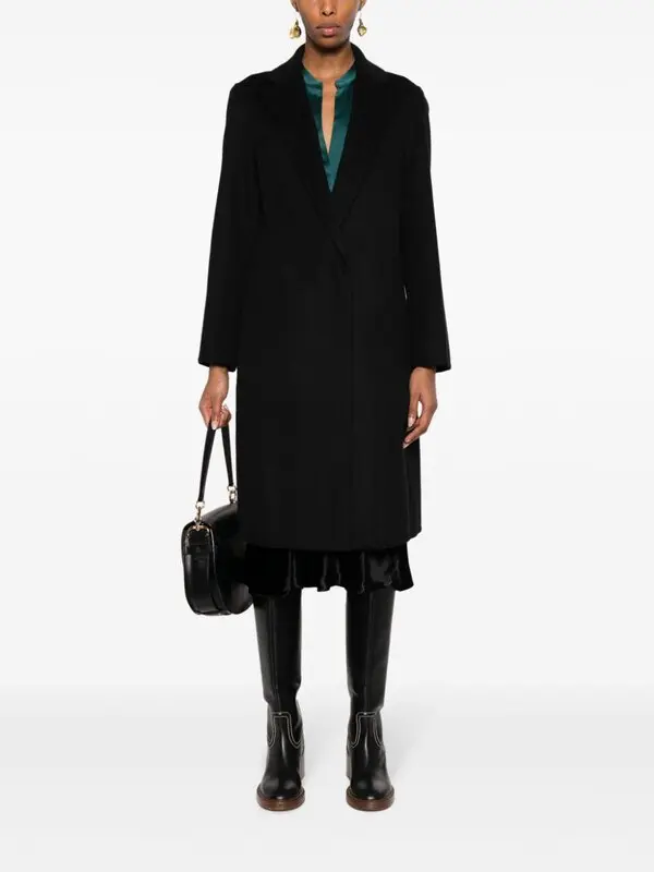 Vince Notched-lapel Trench Coat - Black