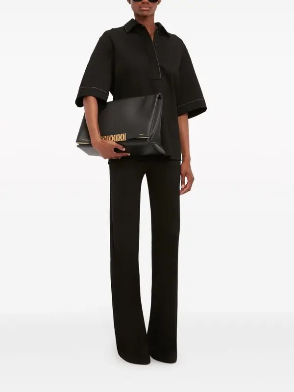 Victoria Beckham Contrast-stitch Short-sleeve Shirt