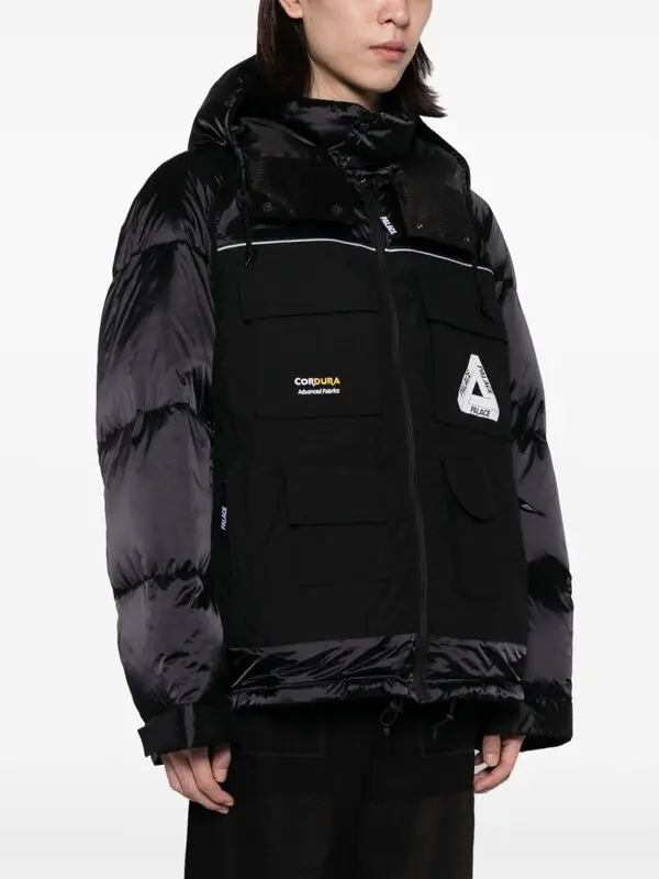 Junya Watanabe X Palace Hooded Puffer Jacket In Black - 50% Off