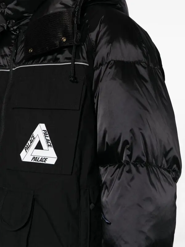 Junya Watanabe X Palace Hooded Puffer Jacket In Black - 50% Off