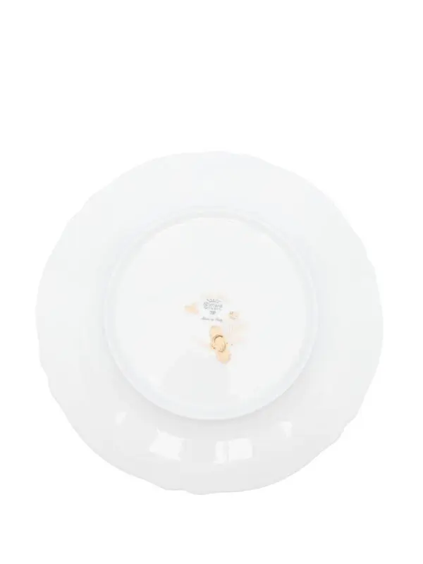 GINORI 1735 Rubrum Porcelain Plate - Red