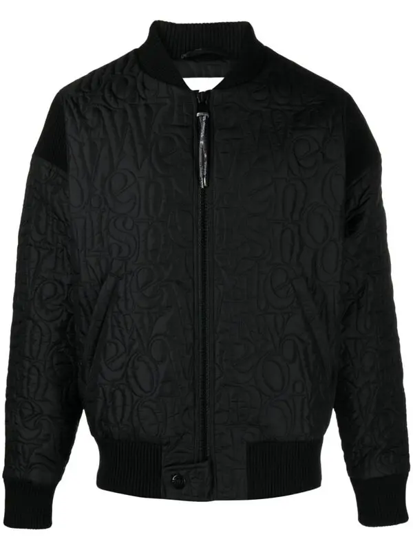 VIVIENNE WESTWOOD Logo-stitch Quilted Bomber Jacket