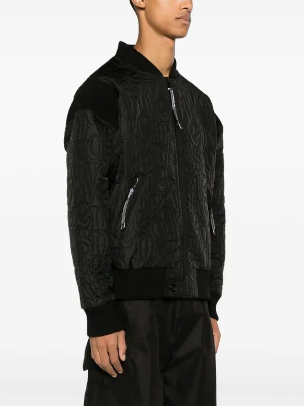 VIVIENNE WESTWOOD Logo-stitch Quilted Bomber Jacket