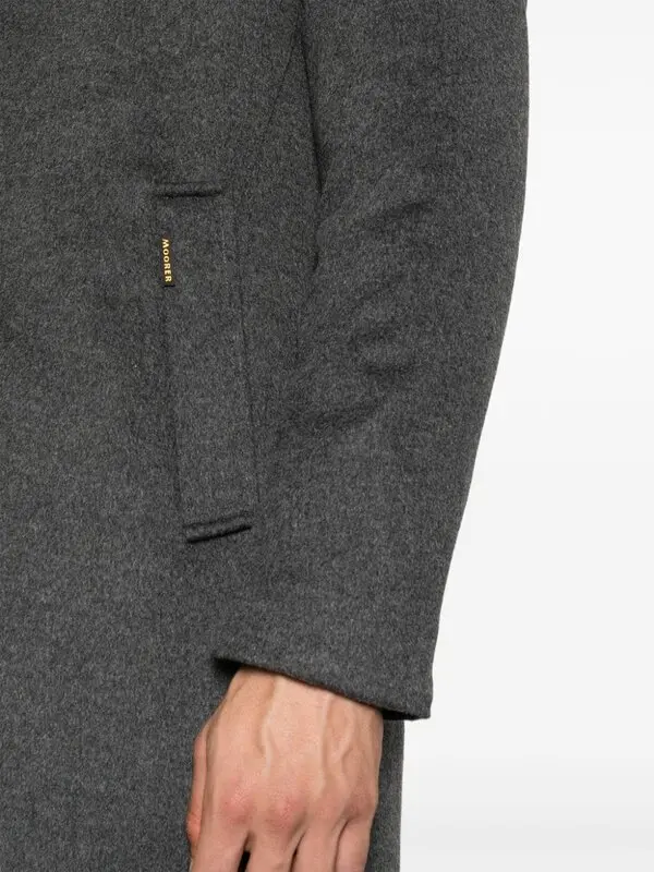 MOORER Bond-fur-le Padded Coat - Grey