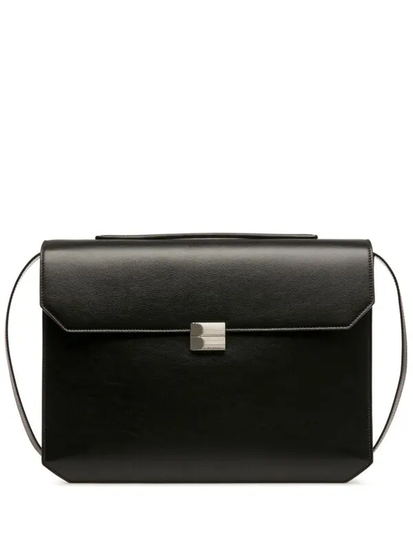 Bally Packed Leather Briefcase - Black
