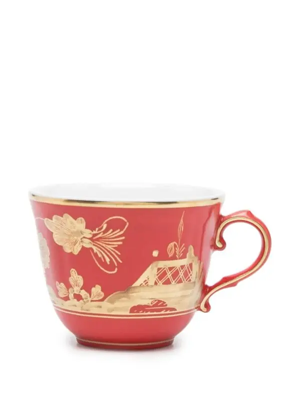 GINORI 1735 Oriente Italiano Porcelain Coffee Cup - Red
