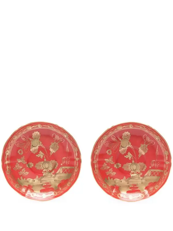 GINORI 1735 Oriente Italiano Rubrum Porcelain Plate - Red