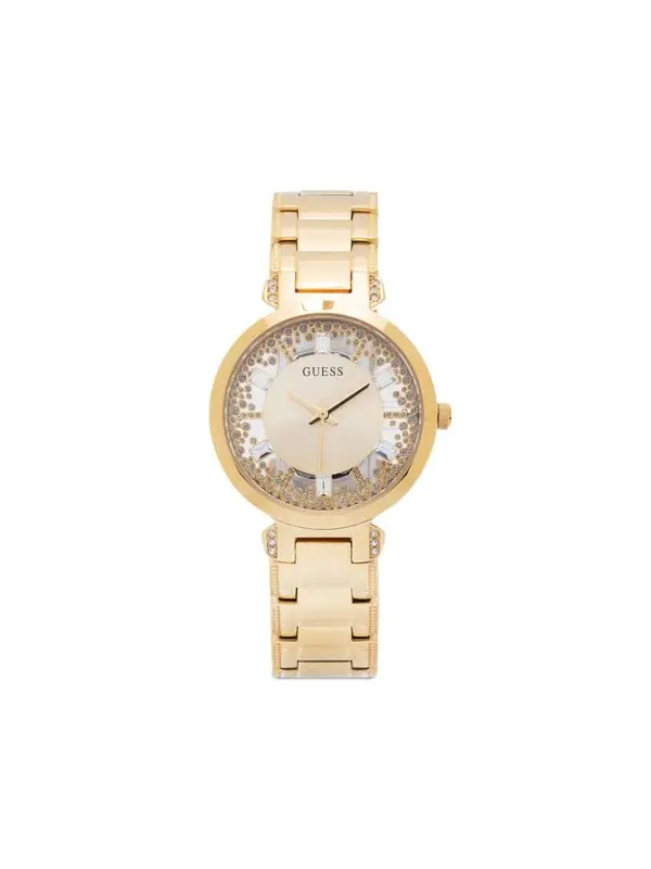 Guess Stainless Steel Quartz 35mm Watch - Gold