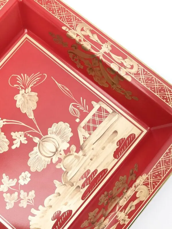 GINORI 1735 Oriente Italiano Rubrum Porcelain Square Plate