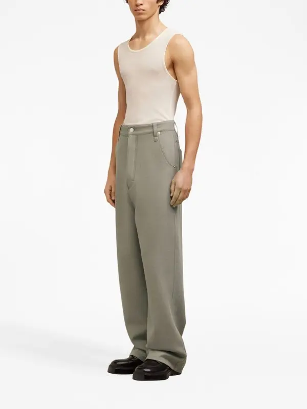 Ami Straight-leg Virgin Wool Trousers