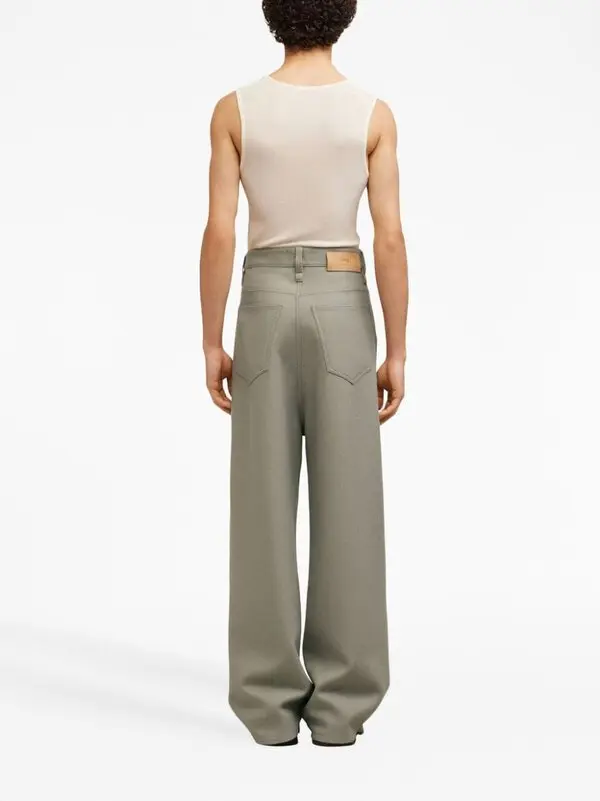 Ami Straight-leg Virgin Wool Trousers