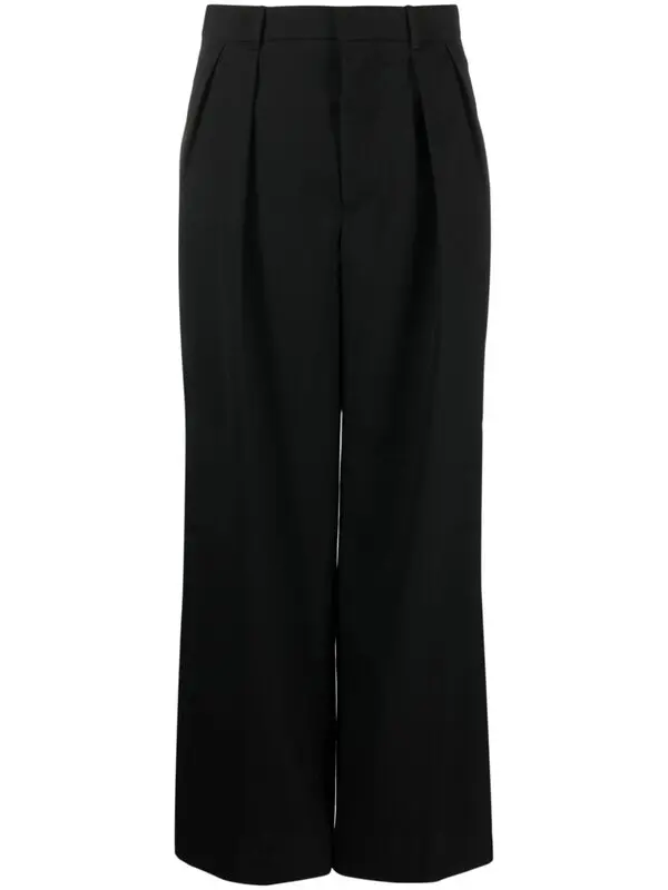 Wardrobe.NYC Pleated Wide-leg Trousers - Black