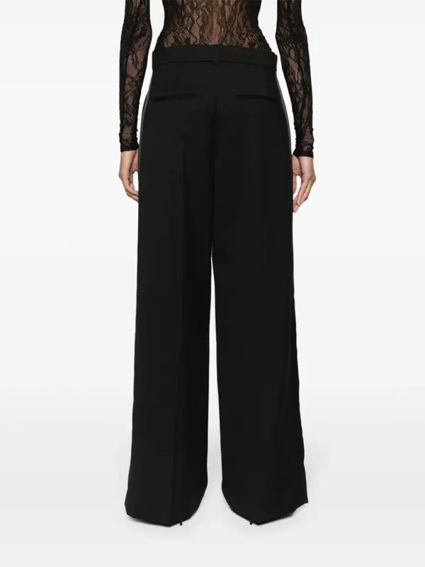 Wardrobe.NYC Pleated Wide-leg Trousers - Black