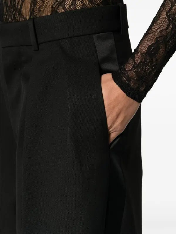 Wardrobe.NYC Pleated Wide-leg Trousers - Black