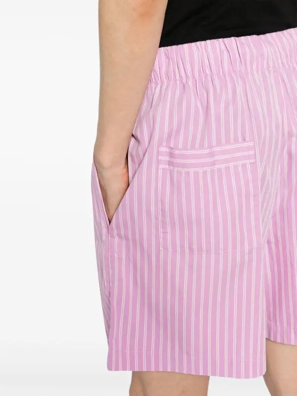 TEKLA Striped Cotton Pyjama Shorts