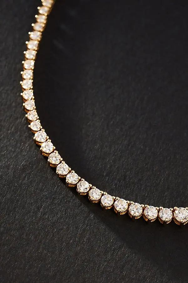 FINE DIAMONDS BY ANTHROPOLOGIE Graduated Diamond Tennis Necklace