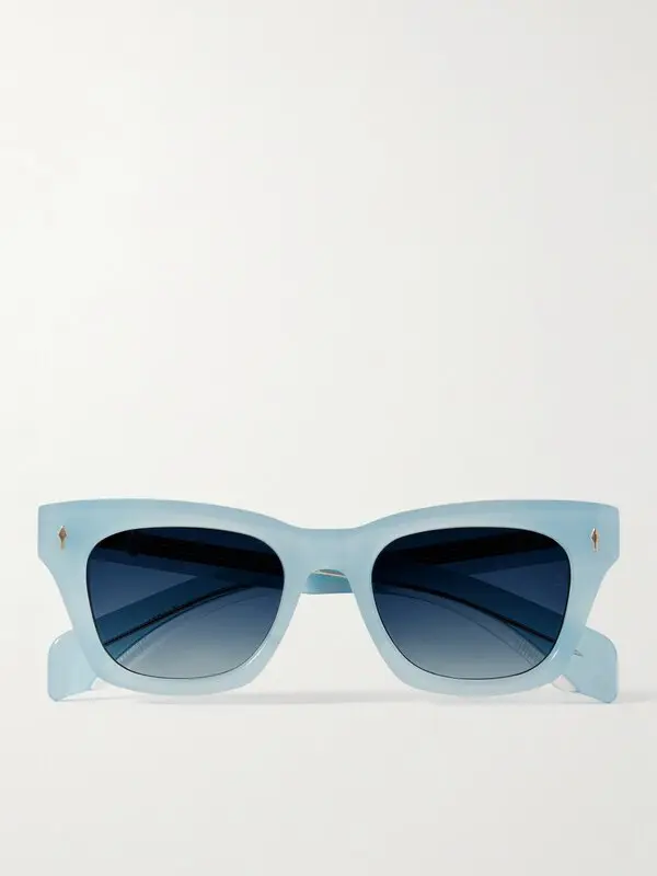 JACQUES MARIE MAGE Dealan Square Sunglasses - Blue