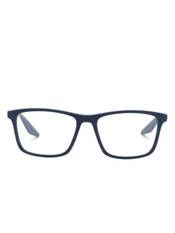 Prada Linea Rossa Rectangle-frame Glasses - Blue