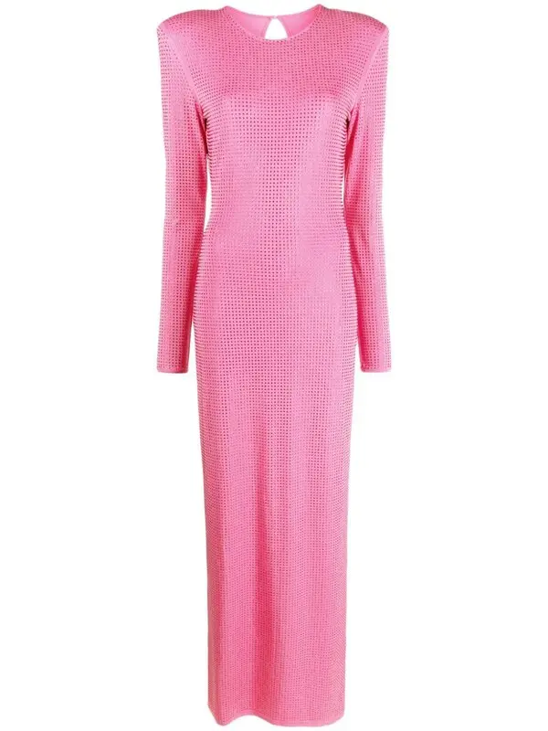 ROTATE BY BIRGER CHRISTENSEN Crystal-embellished Open-back Gown